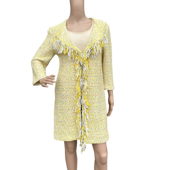 St. John | Sweaters | St John Boutiques 8 Yellow Tweed Longline ...